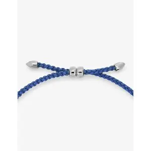 Monica Vinader Oval Sterling- And Lab Grown Diamond Cord Bracelet