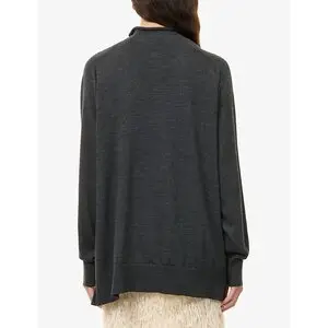 Magda Butrym Floral-trim Wool Jumper