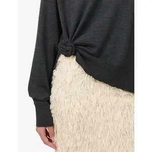 Magda Butrym Floral-trim Wool Jumper