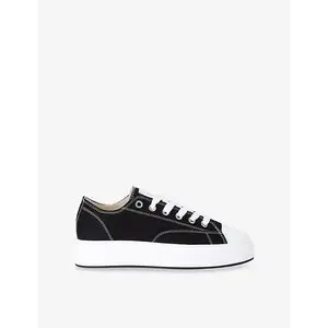 ARNE Homerun Canvas Low-top Trainers - Blk/white