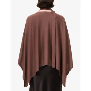 PRETTY LAVISH Scarf Detail Knit Poncho Top