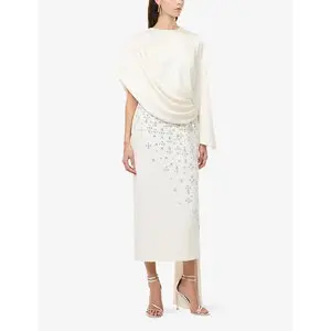 Sabina Bilenko Sequin-embellished Crepe Maxi Dress