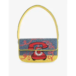 Staud Tommy Beaded Shoulder Bag