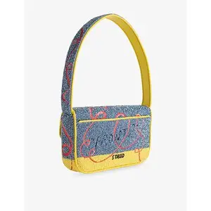 Staud Tommy Beaded Shoulder Bag