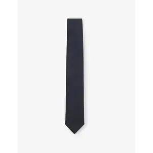 BOSS Woven Silk Neck Tie - Dark Blue