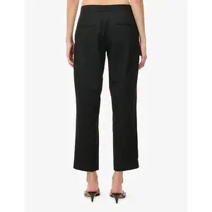 THE FRANKIE SHOP Tailored Pinstriped Wool-blend Trousers