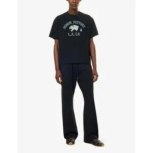HONOR THE GIFT Honor History Straight-leg Cotton-jersey Jogging Bottoms