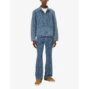 HONOR THE GIFT Floral Utility Denim Jacket