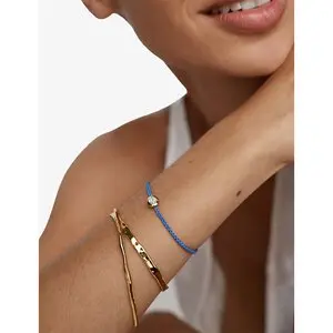 Monica Vinader 18ct Vermeil And Lab-grown Diamond Cord Bracelet - Gold