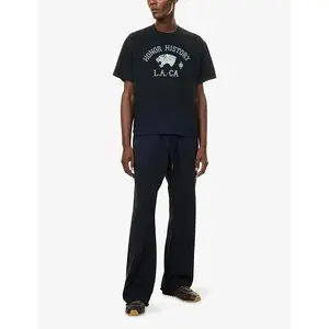 HONOR THE GIFT Honor History Distressed Graphic Cotton-jersey T-shirt