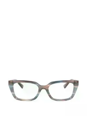 Dolce & Gabbana Striped Cat-eye Glasses - Neutrals