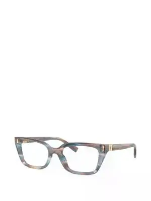 Dolce & Gabbana Striped Cat-eye Glasses