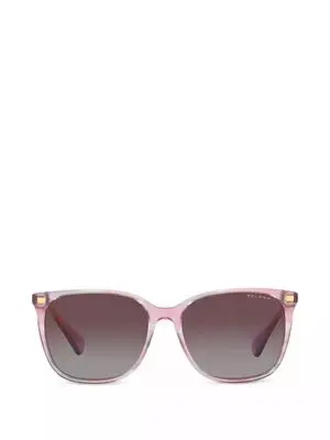 POLO RALPH LAUREN EYEWEAR Striped Square-frame Sunglasses - Pink