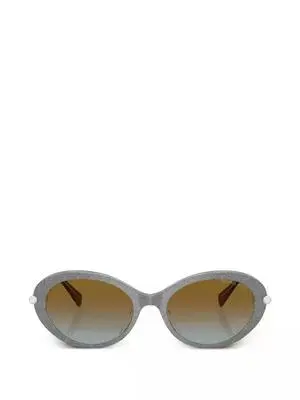 Michael Kors Rockaway Oval-frame Sunglasses - Silver