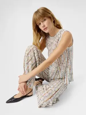 Missoni Ribbed Sequined Viscose Trousers