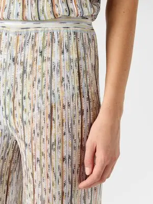 Missoni Ribbed Sequined Viscose Trousers