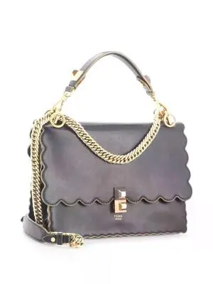 Fendi Kan I Bag Leather Medium Shoulder Bag