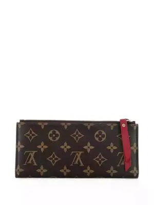 LOUIS VUITTON Adele Wallet Monogram Canvas Small Wallets - Brown