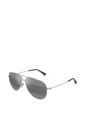 Maui Jim Aviator-style Sunglasses With -tone Metal Frame - Silver