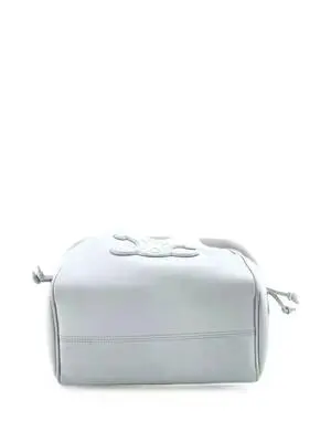 Celine Cuir Triomphe Cabas Drawstring Leather Small Tote Bag