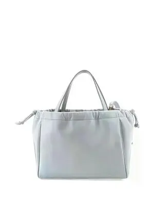 Celine Cuir Triomphe Cabas Drawstring Leather Small Tote Bag
