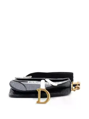 Dior Saddle Handbag Oblique Embossed Calfskin Medium Shoulder Bag