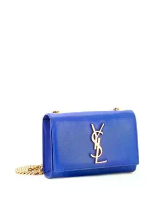 Saint Laurent Monogram Grainy Leather Small Crossbody Bag