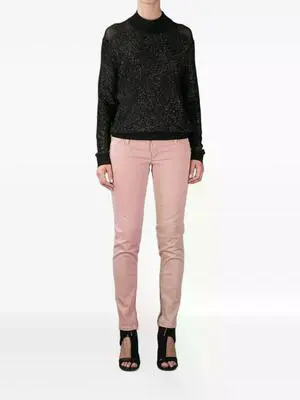 Dsquared2 Zip-detail Logo-embroidered Jeans