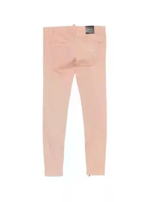 Dsquared2 Slim Fit Logo-embroidered Jeans - Pink