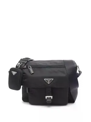 Prada 2013-2026 Tessuto Zip Buckle Messenger Bag Crossbody Bag