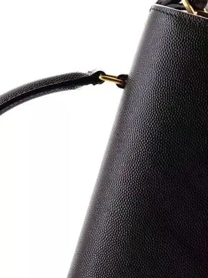 Saint Laurent Cassandra Top Handle Bag Leather Medium Satchel