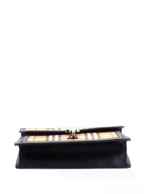 Burberry Macken Vintage Check Canvas Small Crossbody Bag