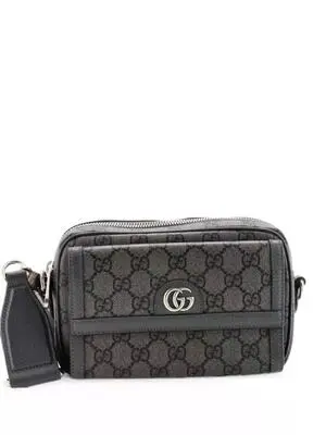 Gucci Ophidia Front Pocket Camera Bag Gg Coated Canvas Mini Shoulder Bag