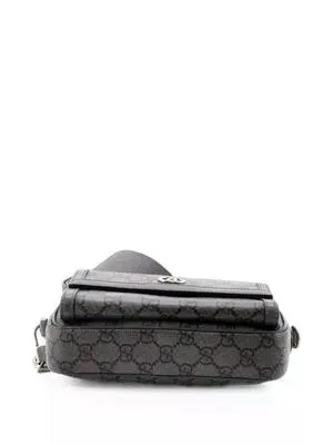 Gucci Ophidia Front Pocket Camera Bag Gg Coated Canvas Mini Shoulder Bag