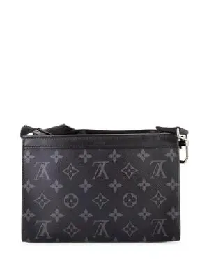LOUIS VUITTON Gaston Wearable Wallet Monogram Eclipse Canvas Crossbody Bag