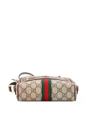 Gucci Ophidia Shoulder Bag Gg Coated Canvas Mini - Brown