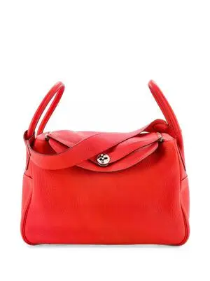 Hermès Lindy Bag Clemence 34 Satchel - Red
