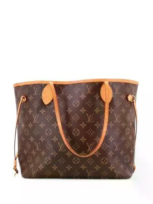 LOUIS VUITTON Neverfull Nm Monogram Canvas Mm Tote Bag - Brown
