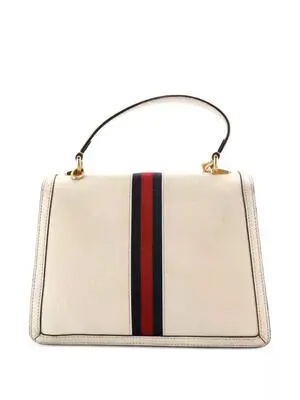 Gucci Ophidia Flap Top Handle Bag Leather Small Satchel