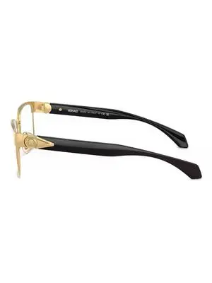 Versace Medusa-plaque Rectangle-frame Glasses