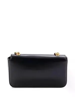Celine Triomphe Chain Leather With Crystal Detail Shoulder Bag