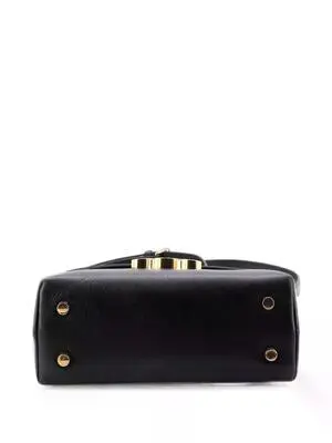 Celine Nino Top Handle Bag Leather Teen Satchel - Black