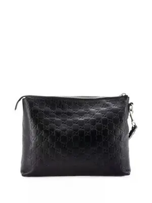 Gucci Signature Soft Wristlet Clutch Bag