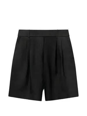 BENETTON Linen Tailored Shorts - Black
