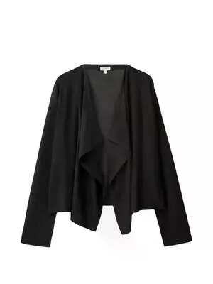 BENETTON Draped Open-front Cardigan - Black