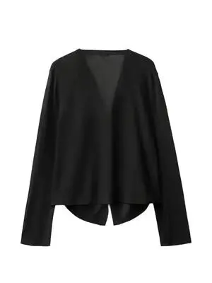 BENETTON Draped Open-front Cardigan