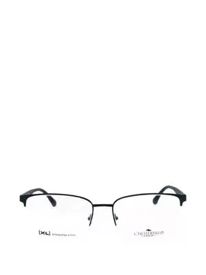 CHESTERFIELD Rectangular Semi-rimless Eyeglasses - Blue