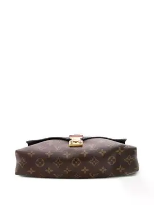 LOUIS VUITTON Pallas Chain Monogram Canvas And Calfskin Shoulder Bag - Black