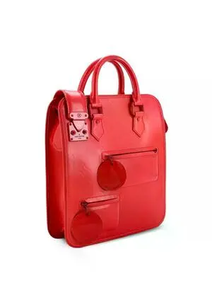 LOUIS VUITTON Op Art Leather Satchel