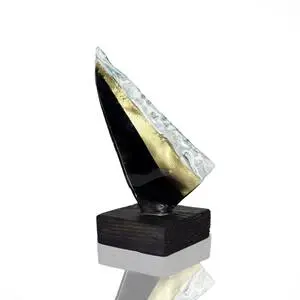LAURA DAILI Black / Gold / Neutrals Golden Corner Mini Sculpture - Black/gold